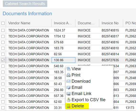How to Delete and Purge documents in Vaultview – Support Portal